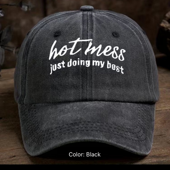 Accessories | New Hot Mess Just Doing My Best Baseball Caphat | Poshmark